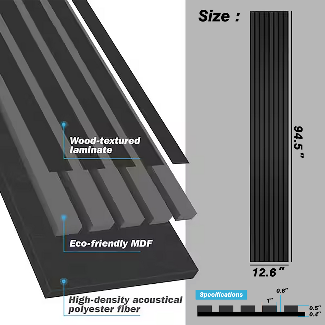 Wood Slat Acoustic Panels Sample Box | Acoustic Wall Panel Samples ...